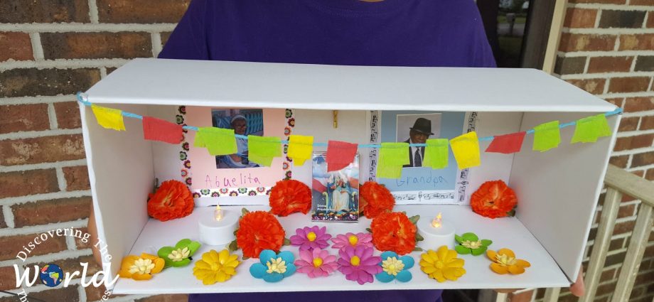 DIY Shoebox Ofrenda Altar for Day of the Dead