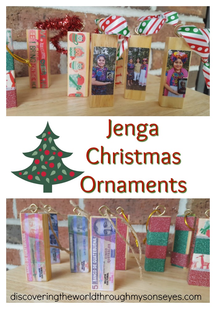 Jenga Christmas Ornaments